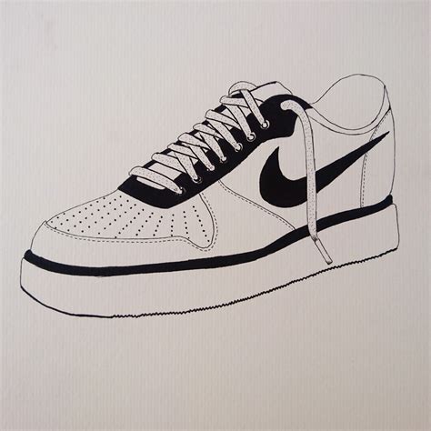 How To Draw Nike How To Draw Air Force Ones Drawing Step By Step By