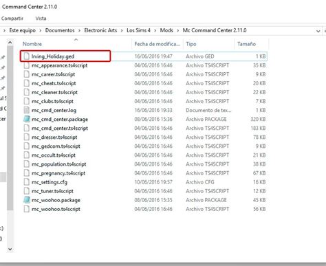 Guía Mc Command Center Simsguru