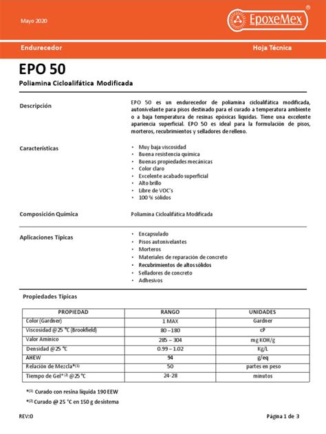 Ht Epo 50 Rev 2 Pdf Cantidades Fisicas Química