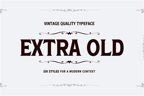 Extra Old Classic Typefaces Deco Masterbundles