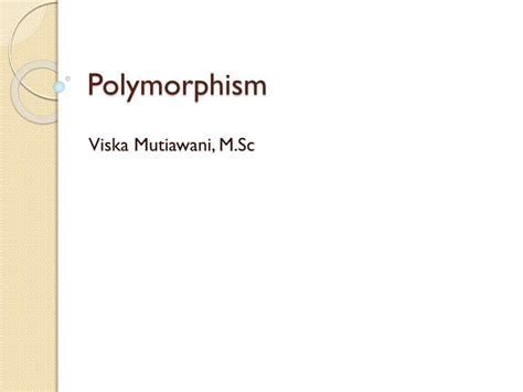 Ppt Polymorphism Powerpoint Presentation Free Download Id2229599