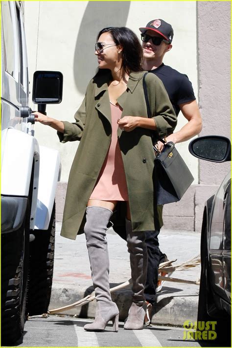 Naya Rivera And Husband Ryan Dorsey Grab Late Lunch At Birds Cafe Photo
