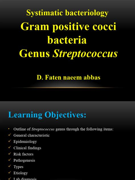 Streptococcus Species Pdf Streptococcus Infection