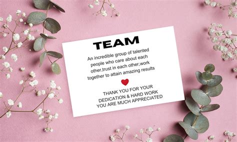 Editable Team Appreciation Card Employee Appreciation Card Corporate