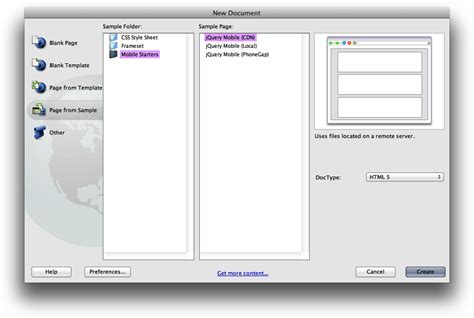 Adobe Dreamweaver Support Jquery Mobile Up And Running Book