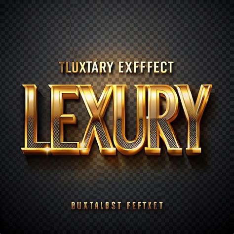 3d Golden Text Effect Fancy Font Style Perfect For Logotype With Title