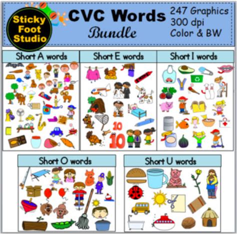 Worksheetjunkie Cvc Clipart Freebies Clip Art Cute