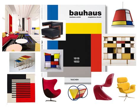 Assortment Of Colorful Bauhaus Furniture And Accessories Intérieur