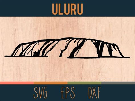 Uluru Svg Outline Digital Cut File Uluru Kata Tjuta National Park