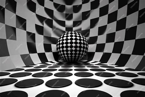 Premium Vector Abstract Black And White Checkered Background