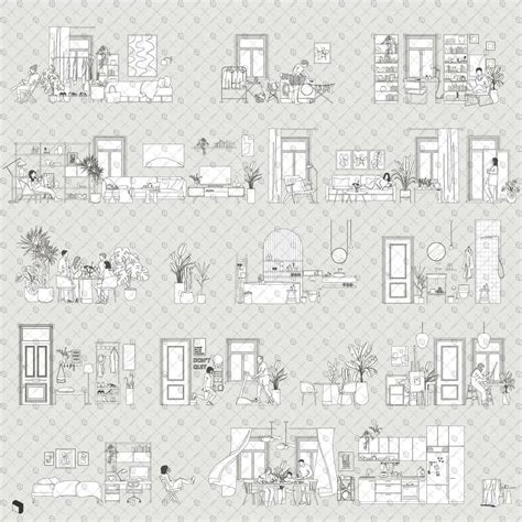 Flat Vector Apartment Section Toffu Co Flat Vector Apartment Section Toffu Co