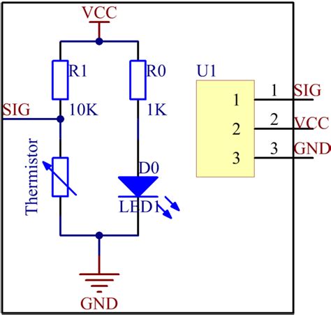 Lesson 5 Temperature Detection By Thermistor — Sunfounder Sensor Kit V2 For Arduino Documentation