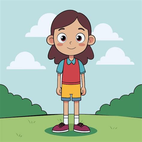 Un Dibujo De Dibujos Animados De Una Chica Con Una Camisa Que Dice La Palabra Cita En él