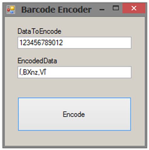 Net Barcode Font Encoder Assembly Source Code
