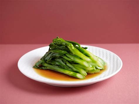 Premium Photo Poached Kai Lan With Light Supreme Soya Sauce With