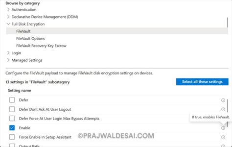 Configure Filevault Disk Encryption For Macos With Intune