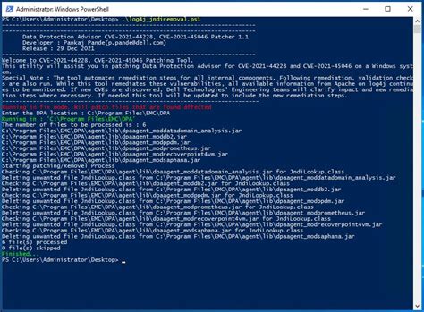 Data Protection Advisor Manual Remediation For Apache Log4j