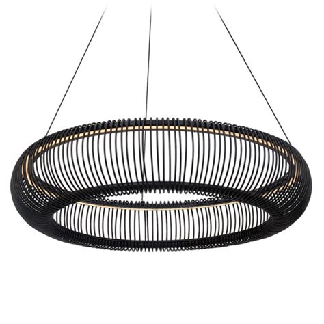 Modern Forms Lute Black Led Pendant Light Pd 80528 30 Bk