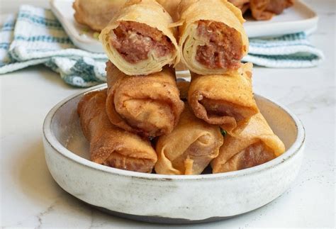 Cheesy Corned Beef Egg Rolls Manila Spoon
