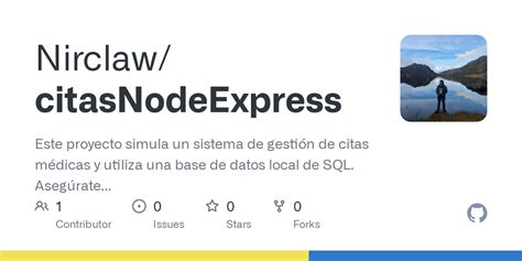 github nirclaw citasnodeexpress este proyecto simula un sistema de