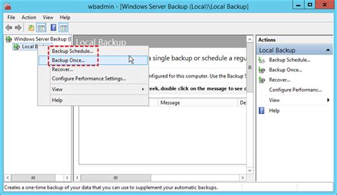 Backup Schedule Or Backup Once
