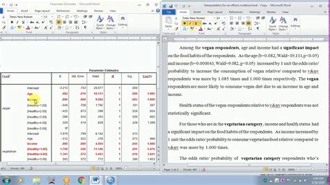 How To Analyse And Interpret Multinominal Logistic Regression Spss