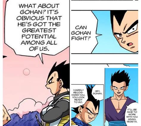 Vegeta Seeing Gohan Meet His Potential Rdragonballsuper