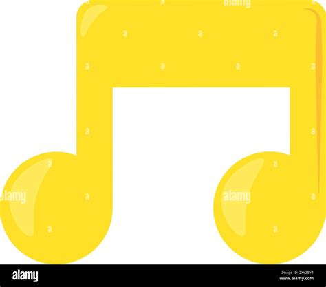 Yellow Double Musical Note Writing Musical Composition Using Special