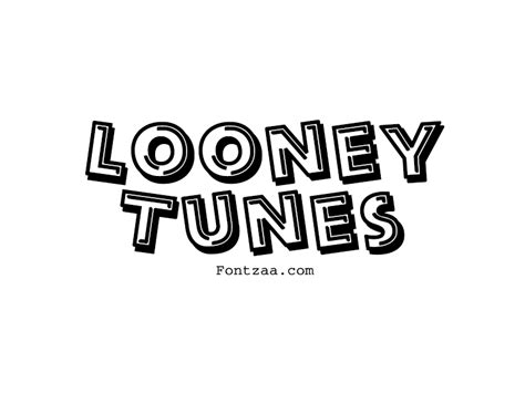Looney Tunes Font Fontzaa Exclusive Fonts Library