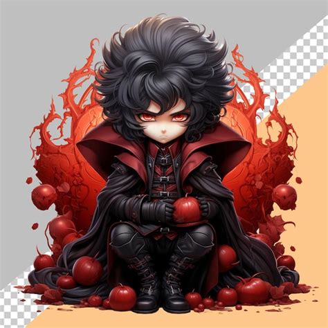 Premium Psd Cute Vampire Character