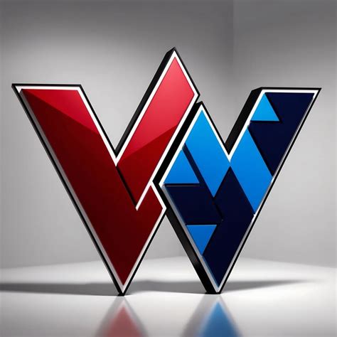 Dynamic Vs Logo Designs Premium Ai Generated Image