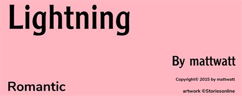 Lightning Romantic Sex Story