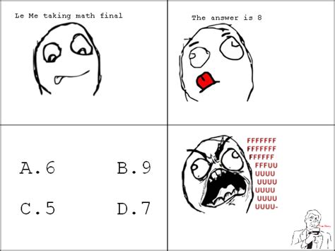 le Me Taking Math Final The Answer Is 8