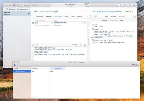 Paw App How To Use A Variable As A Url Parameter With Paw Api Tool For Mac Stack Overflow
