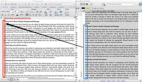 bullet point formatting appears by accident scrivener for macos