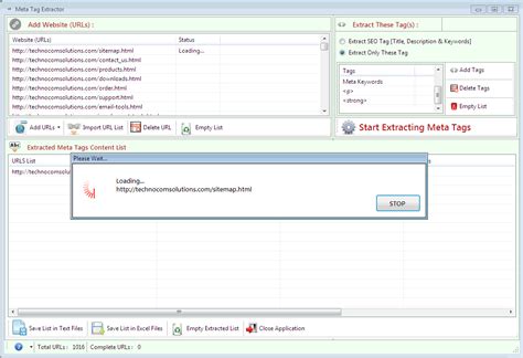 take help of screenshots of meta tag extractor tool