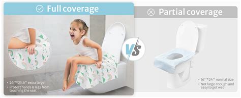 Blissful Diary 20 Pcs Toilet Seat Covers Disposable For