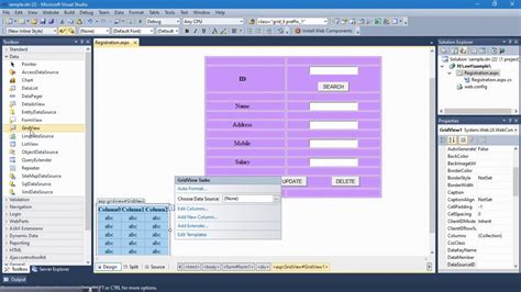 how to add gridview in c youtube