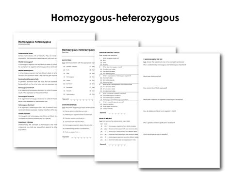 Homozygous Heterozygous Made By Teachers