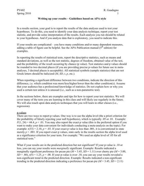 Apa Style Regression Table Example Cabinets Matttroy