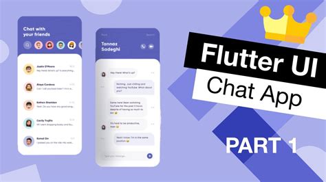 Flutter Ui Chat Message App Tutorial App From Scratch Part 1 Youtube