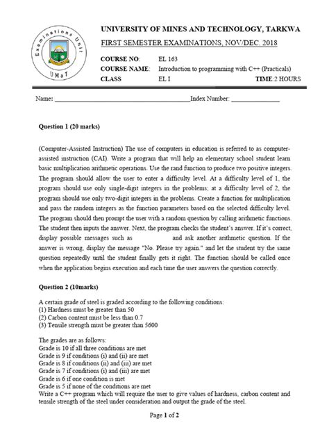 Intro To Comp Prog Practicals Pdf Arithmetic Computing