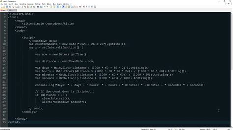 Belajar Membuat Countdown Hitung Mundur Cara Bikin Countdown Dengan Javascript Bagian 1