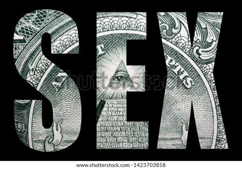 Sex Money Block Letter On Black Stock Photo 1423703858 Shutterstock