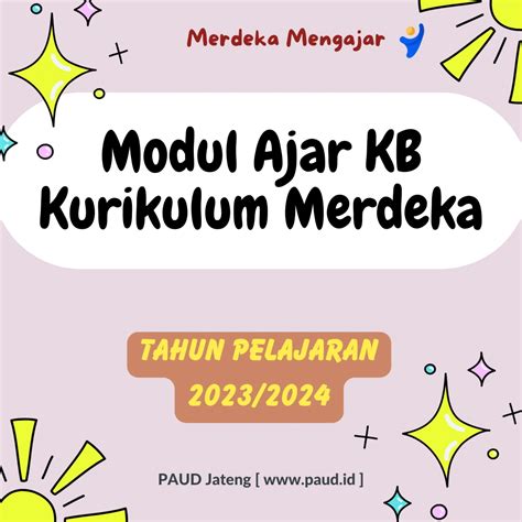 Paket Kb Merdeka 2023 Full Update Paud Jateng