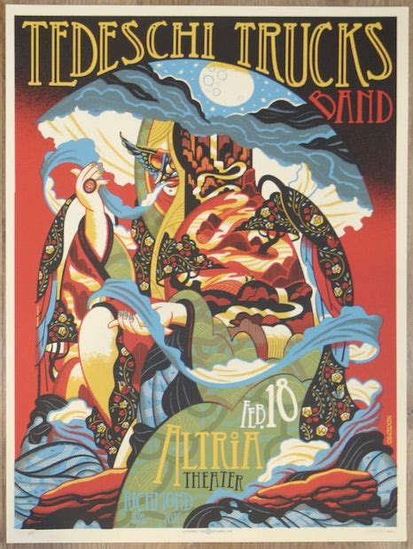 2020 Tedeschi Trucks Band Richmond Silkscreen Concert Poster By Guy