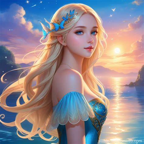 Fairy Girl By Calm Sea Studio Anime Key Visual Stable Diffusion Online