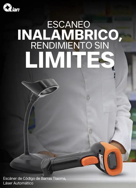 Lector Código De Barras Qian Tiaoma Qlla1701 Laser Autodisparo 100 20
