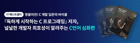 독하게 되새기는 C 프로그래밍 강의 널널한 개발자 인프런