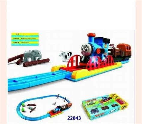 22843 Big Size Battery Operated Hmc Tomas Toy Train Track Set With
